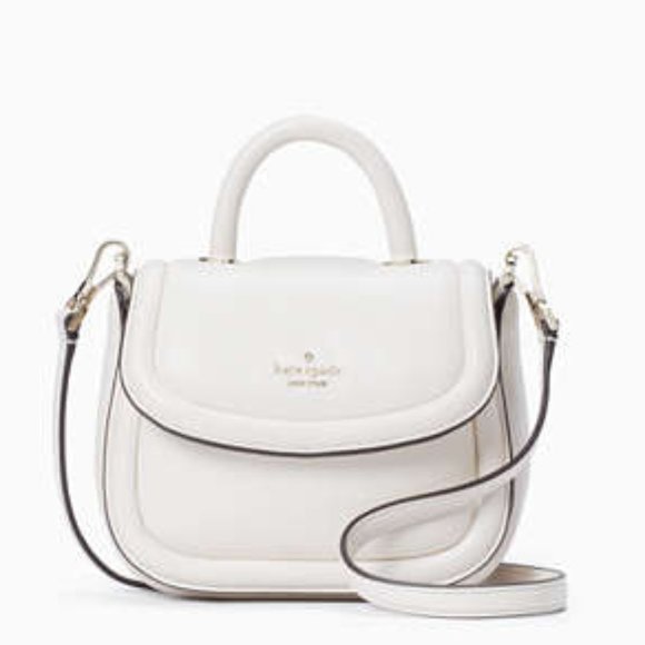 kate spade | Bags | Nwt 28 Kate Spade White Leather Top Handlecrossbody ...